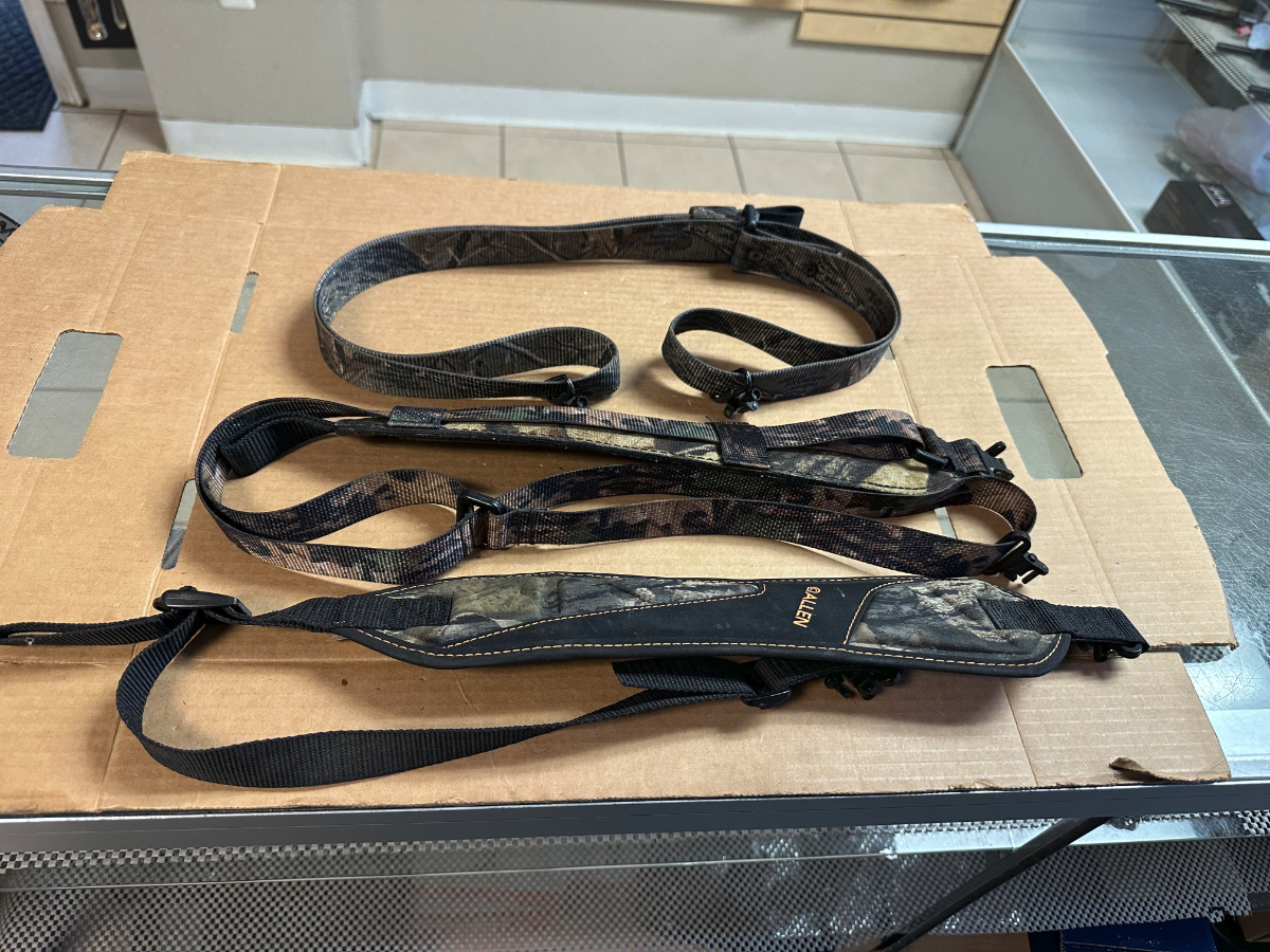 Nice Lot Of Three Rifle Slings With Swivels In Good Condition As Is ...