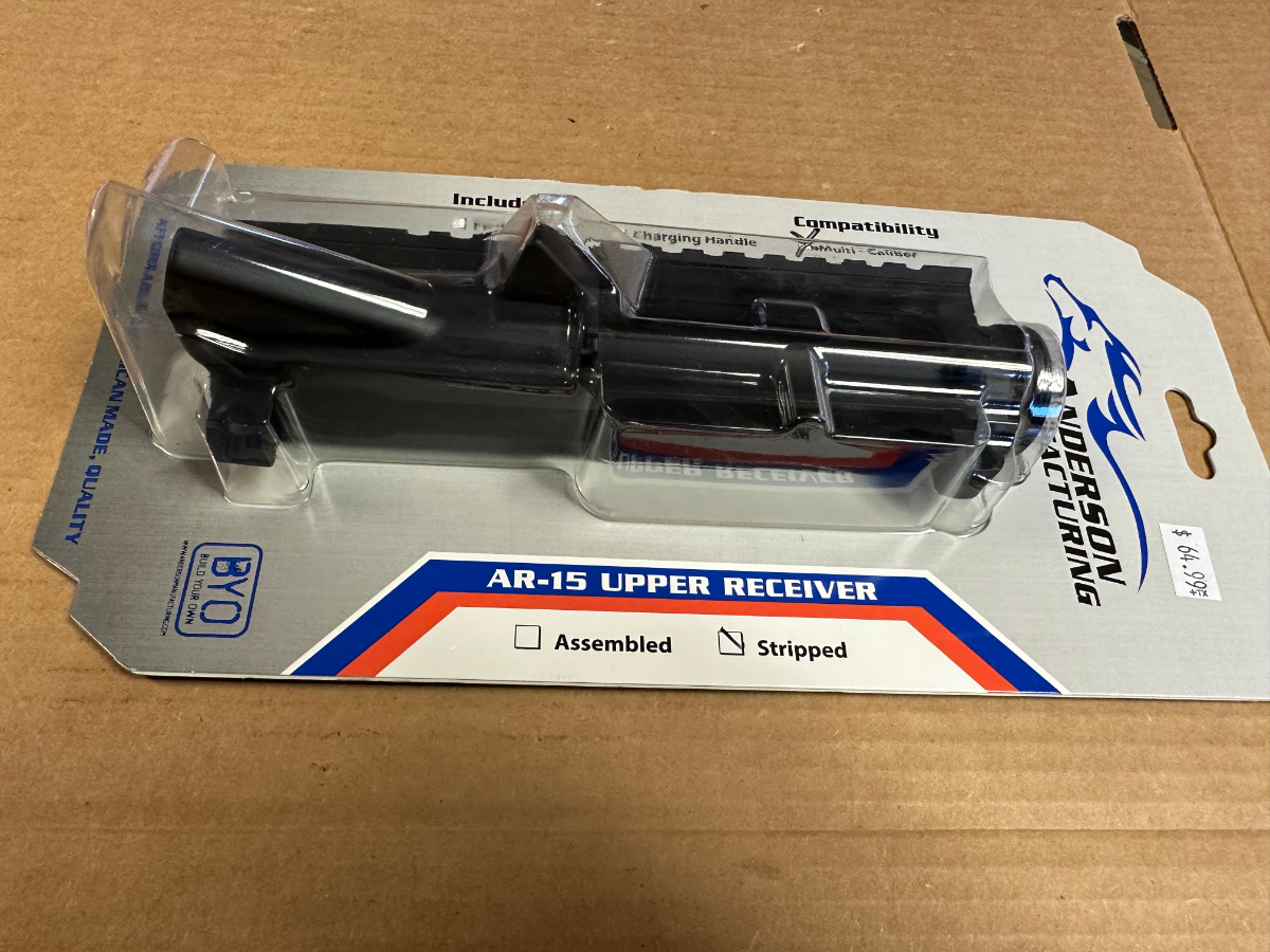 ANDERSON UPPER STRIPPED RECEIVER A3 M4 FEED RAMPS BLACK AR-15 FACTORY ...