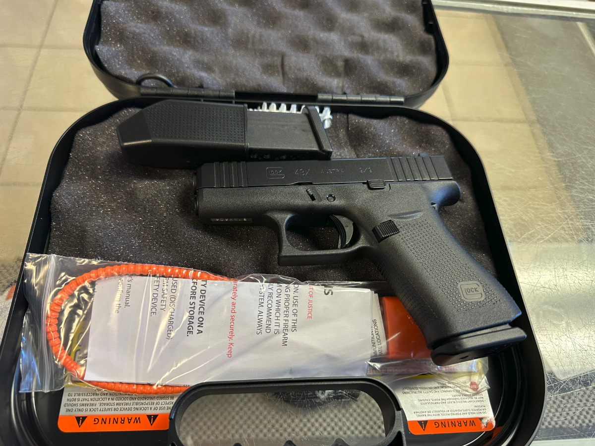 G43x Subcompact 3.41 Inch Glock Marksman Barrel 10+1 Black Slimline ...