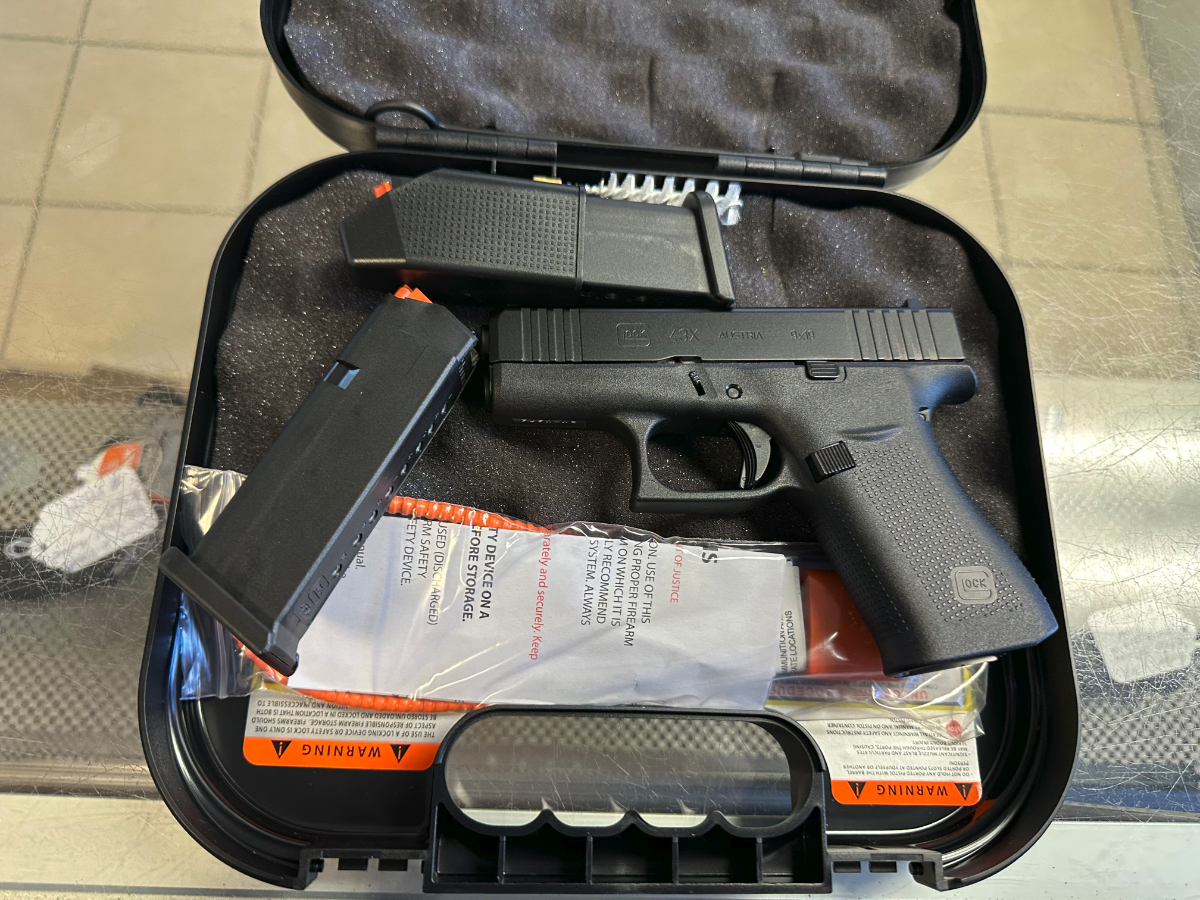 G43x Subcompact 3.41 Inch Glock Marksman Barrel 10+1 Black Slimline ...