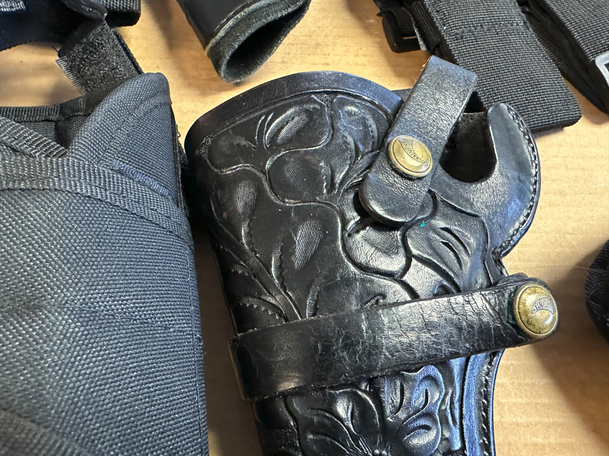 Nice Lot Of Assorted Firearm Items Including Holsters Belts And More As ...