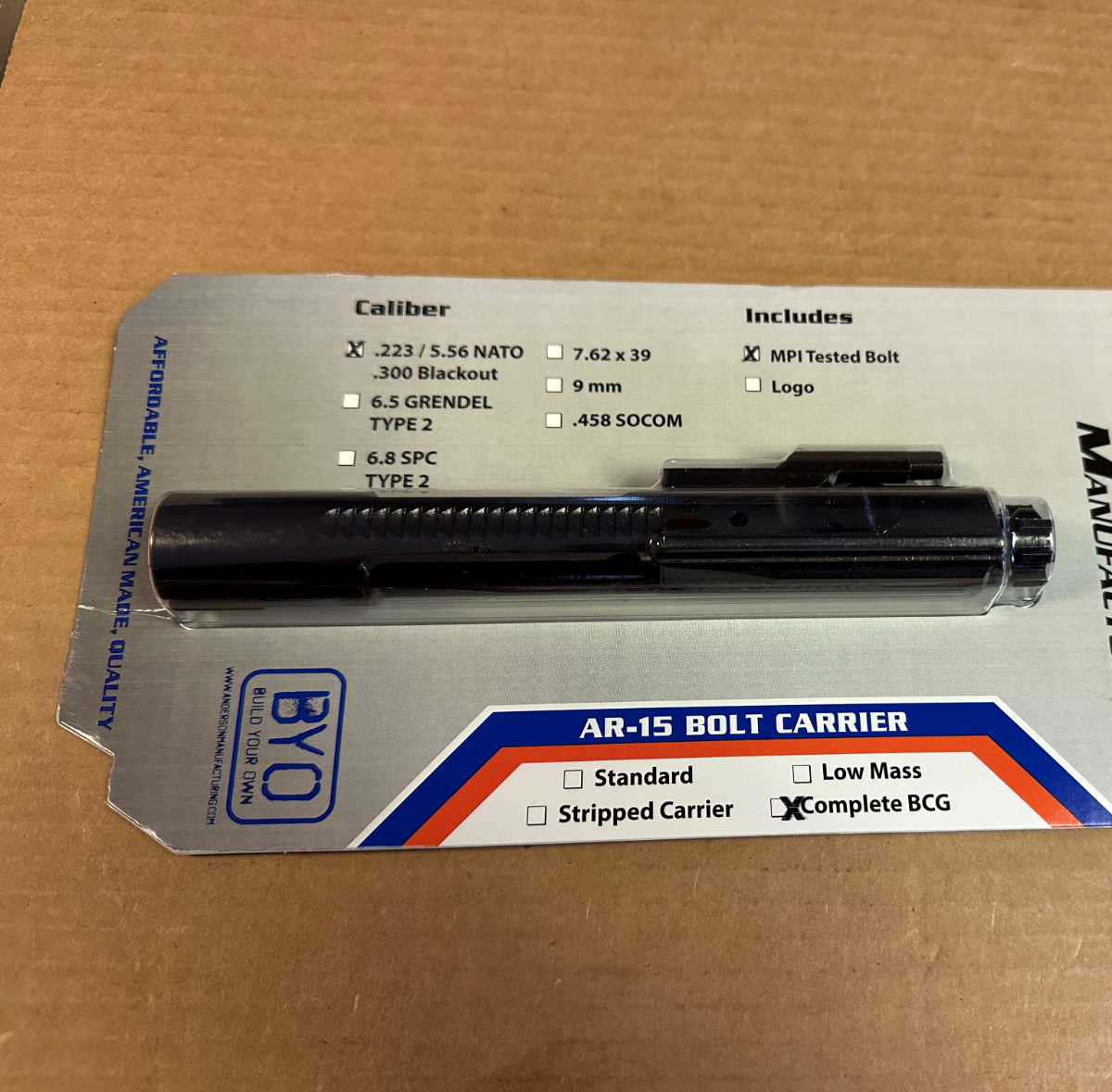 Anderson Bolt Carrier Group 223 Rem 5.56x45mm Nato Steel M16 New In ...