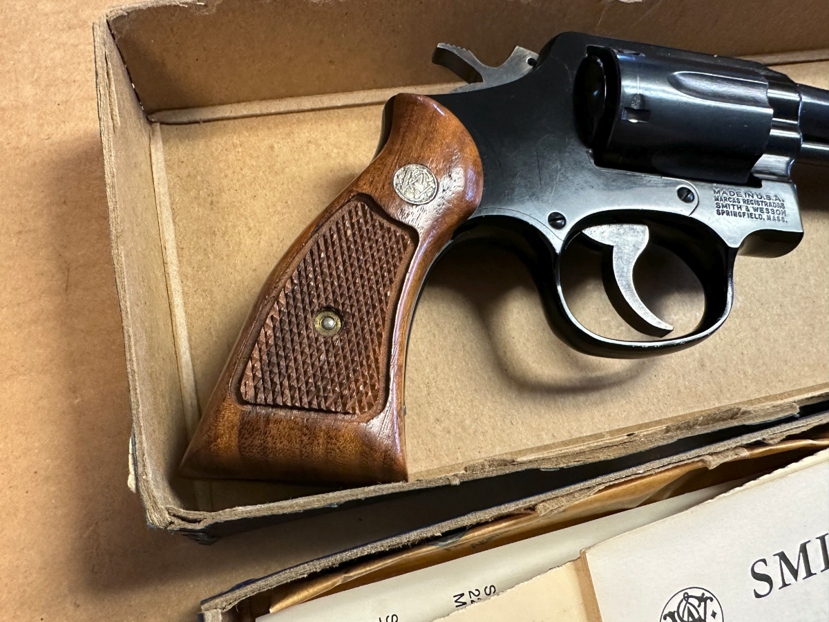 Smith & Wesson Model 12-3 Airweight 6 Shot Revolver 4 Inch Barrel With ...