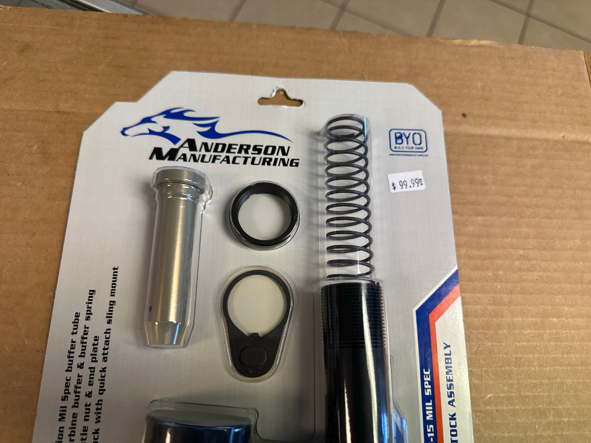 Anderson Manufacturing 6 Position Mil-Spec Butt Stock Assembly G2 NEW ...