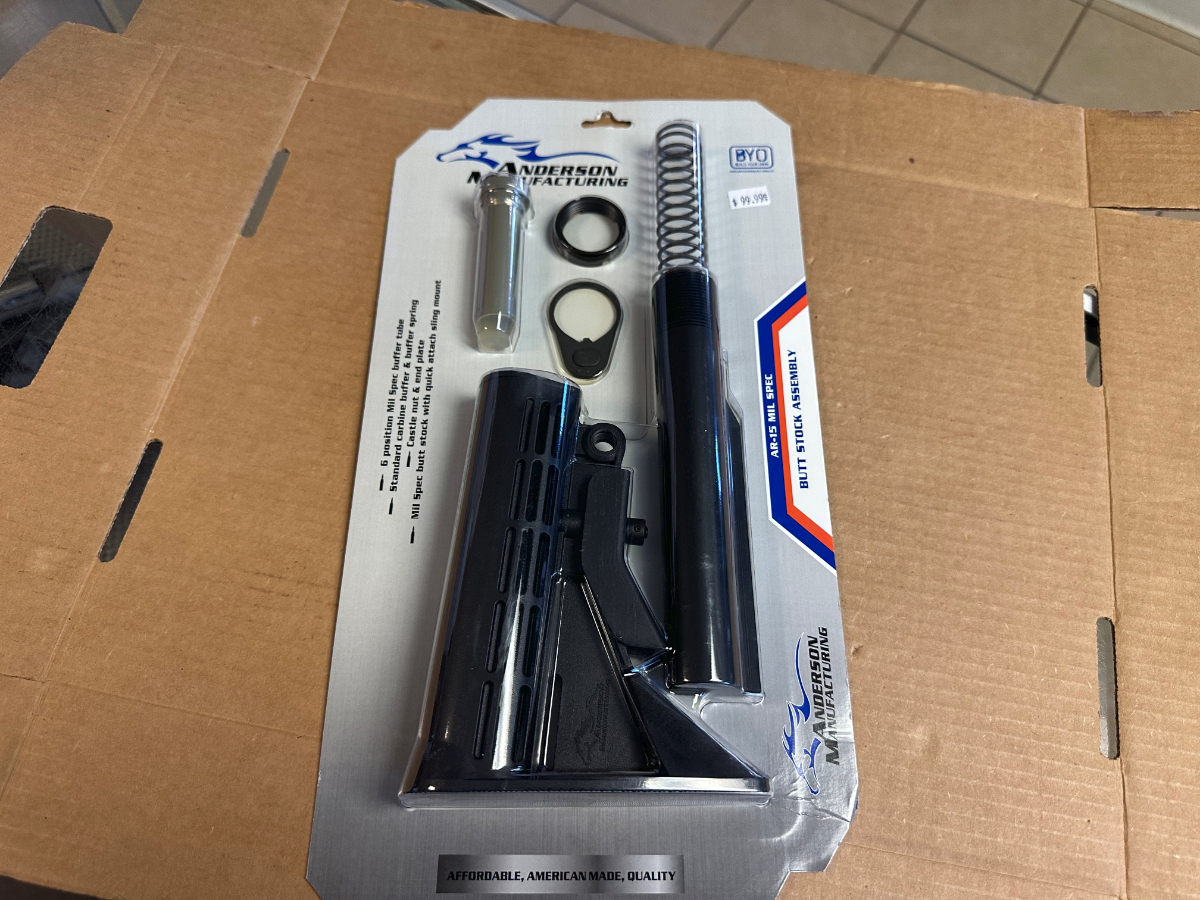 Anderson Manufacturing 6 Position Mil-Spec Butt Stock Assembly G2 NEW ...