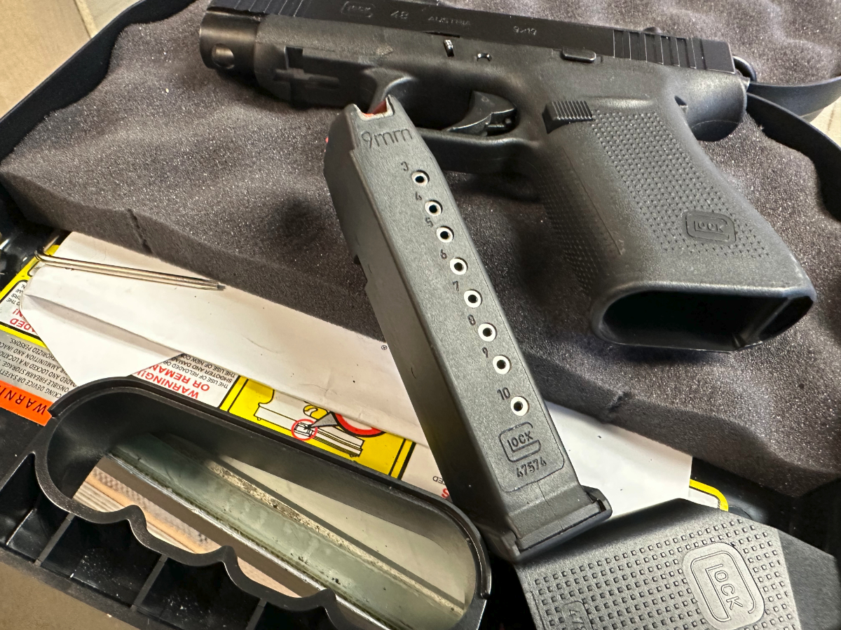 G48 Compact Mos 4.17 Glock Marksman Barrel 10+1 Black Slimline Frame ...