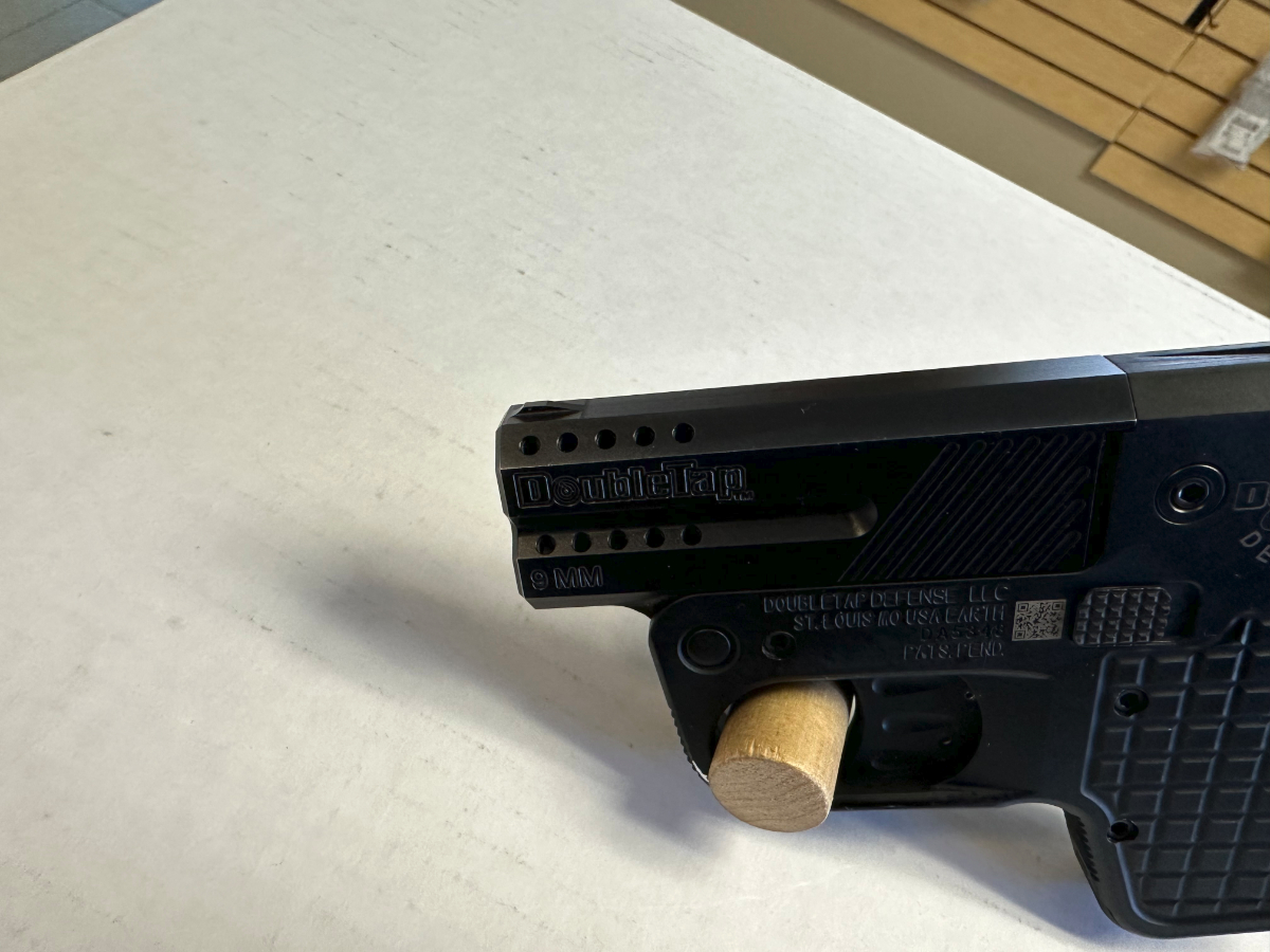 Double Tap Defense Double Tap Derringer Over/Under 2 Shot 9mm Caliber 3 ...