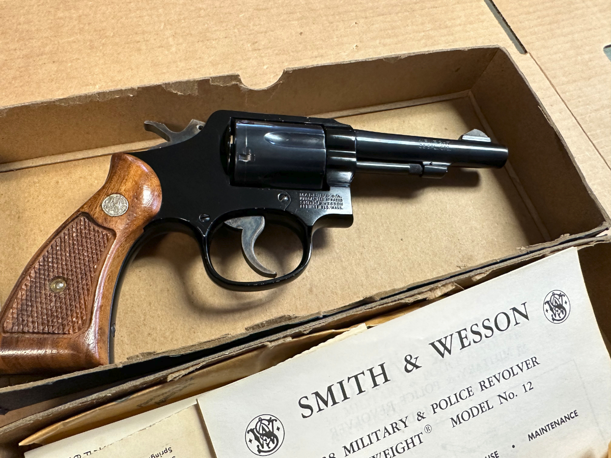 Smith & Wesson Model 12-3 Airweight 6 Shot Revolver 4 Inch Barrel With ...