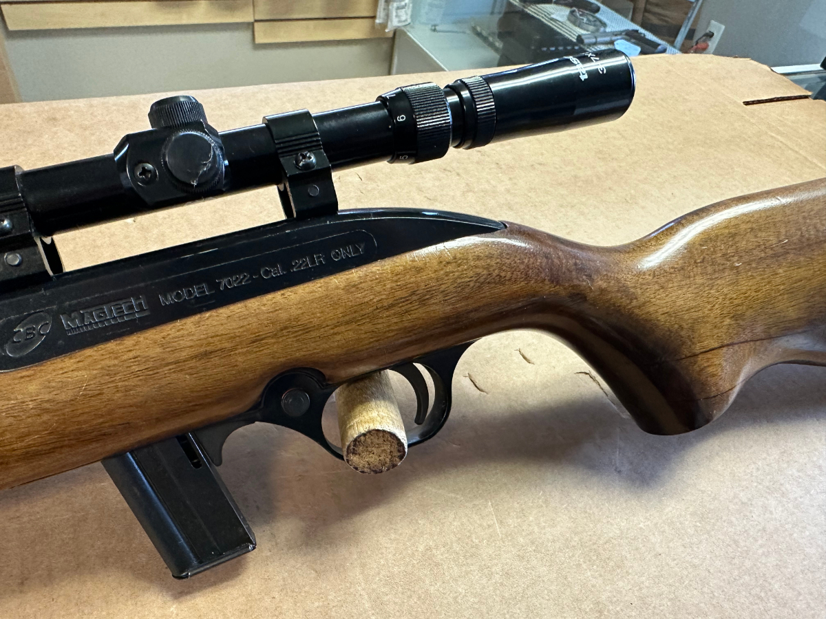 Magtech Model 7022 Semi-Auto Rifle With Tasco Scope And Wood Stock ...