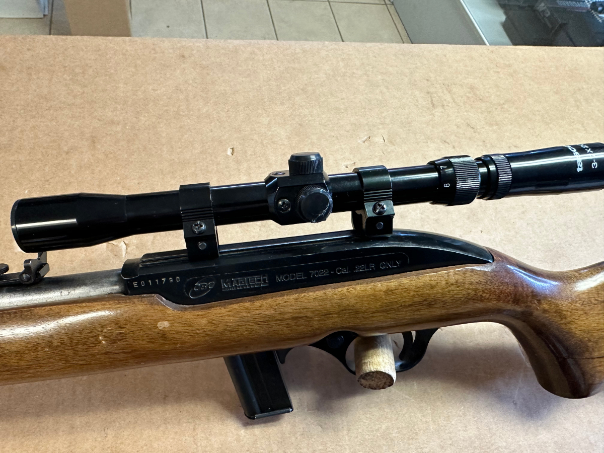 Magtech Model 7022 Semi-Auto Rifle With Tasco Scope And Wood Stock ...