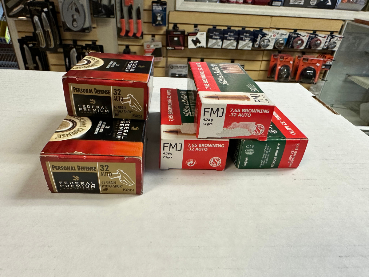 210 ROUNDS 32 AUTO FEDERAL HYDRA SHOK HP AND SELLIER & BELLOT FMJ NEW ...