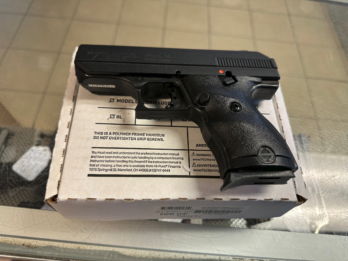 Hi-Point Model C9 3.50 Inch Barrel, 8+1 Capacity Black Finish Serrated ...