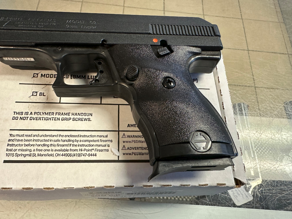 Hi-Point Model C9 3.50 Inch Barrel, 8+1 Capacity Black Finish Serrated ...