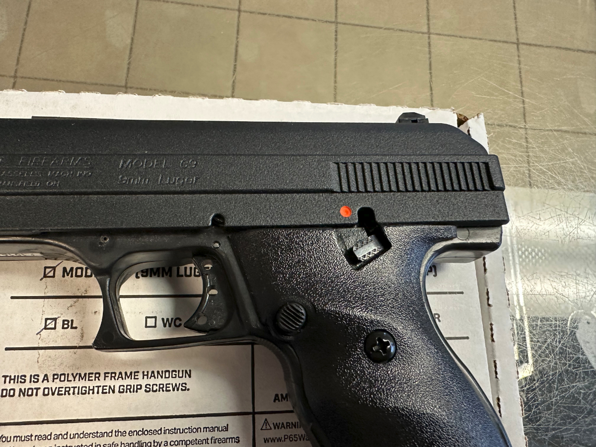 Hi-Point Model C9 3.50 Inch Barrel, 8+1 Capacity Black Finish Serrated ...