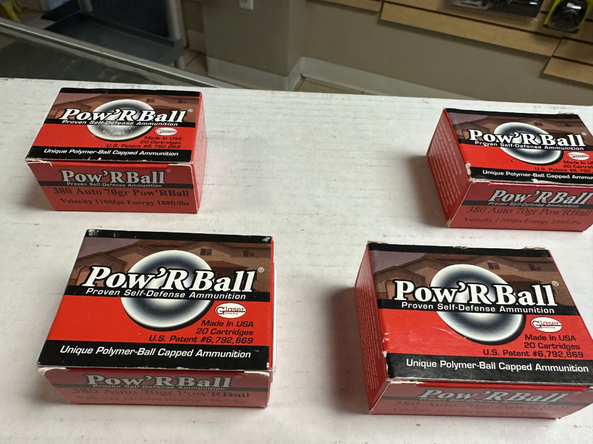 100 ROUNDS CorBon Glaser Pow'RBall 70 Gr Jacketed Hollow Point 1100 fps ...