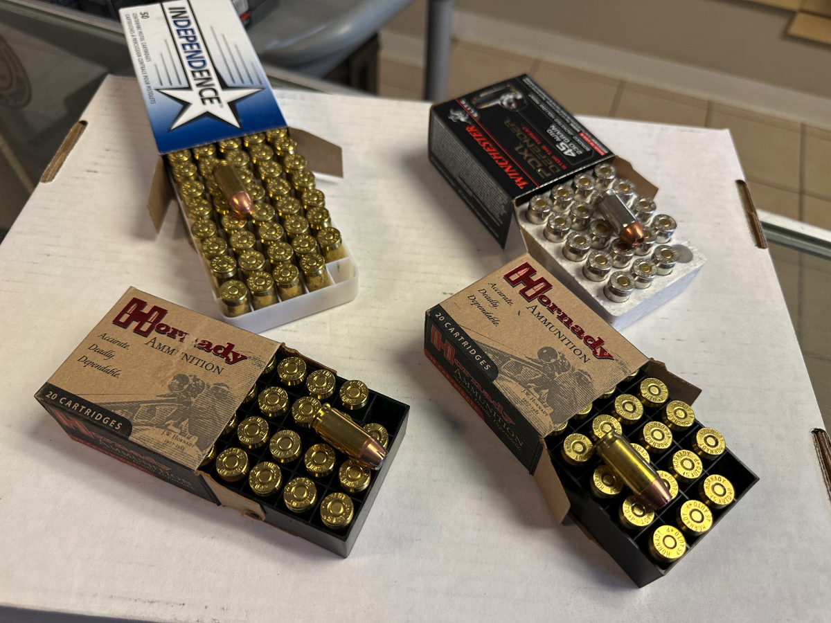 110 ROUNDS ASSORTED 45 ACP AMMUNITION SELF DEFENSE HOLLOW POINT NEW IN ...