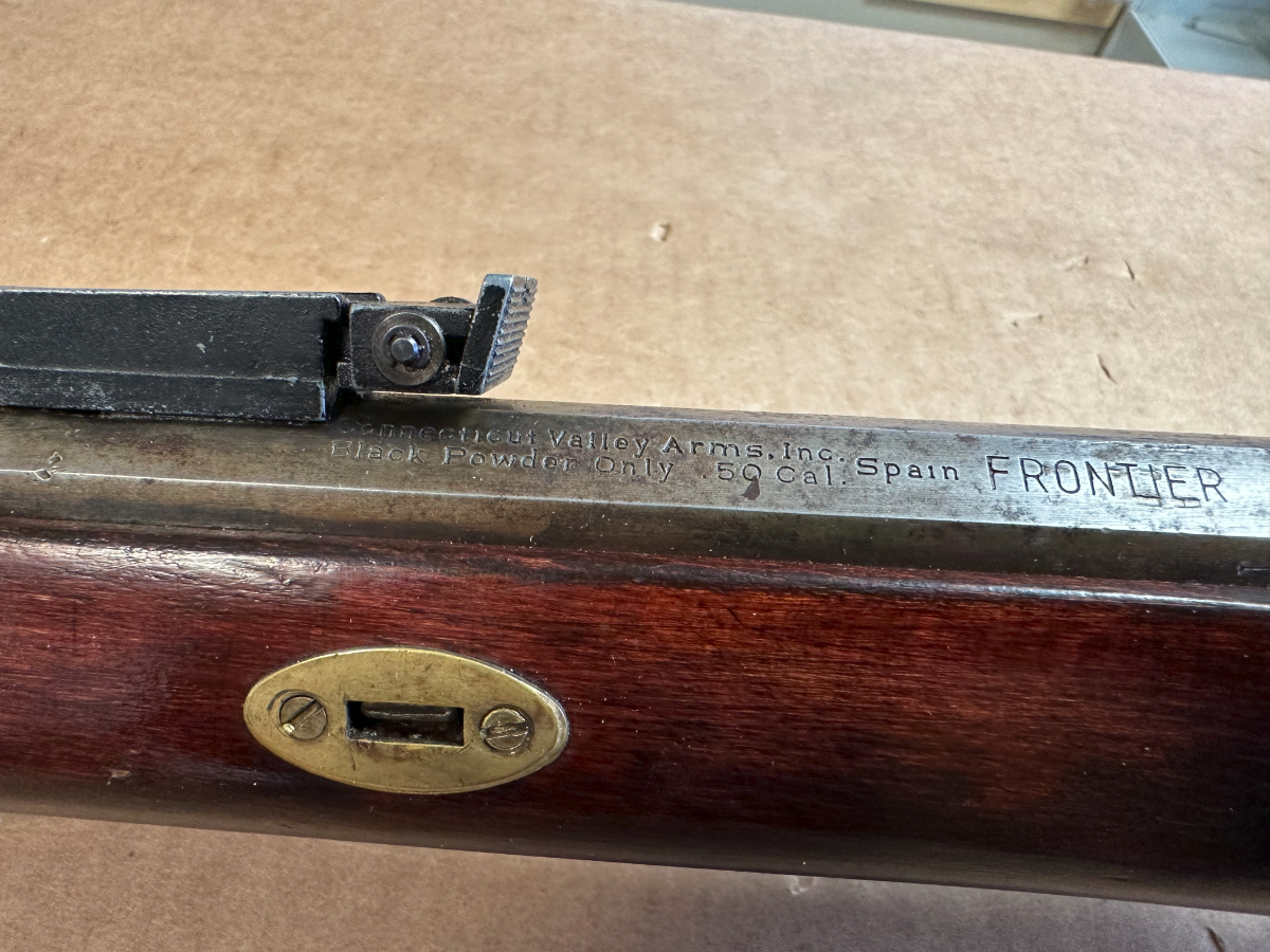 Cva Model Frontier 50 Caliber Muzzleloader Wood Stock Side Hammer Nice ...