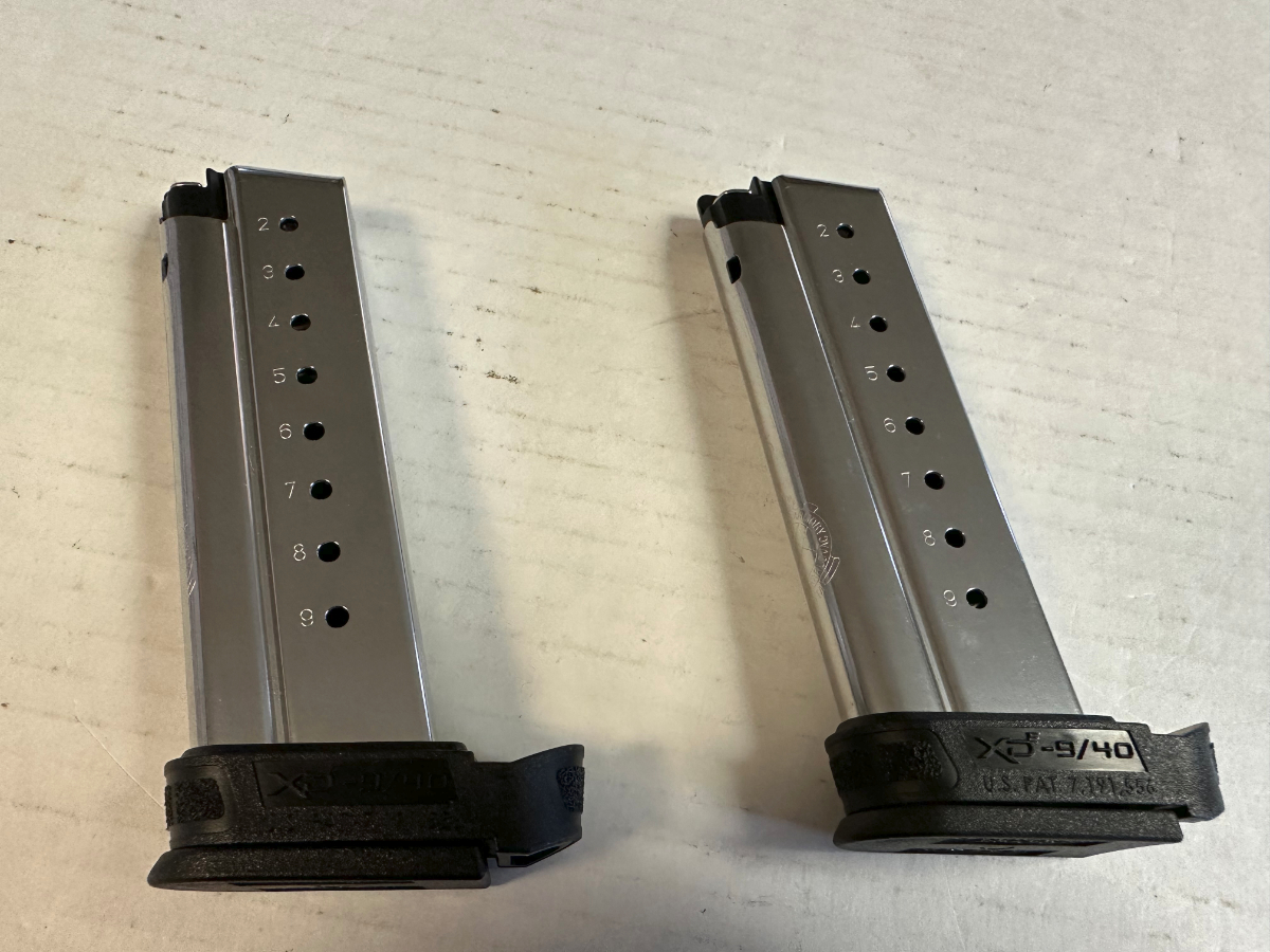 Two Excellent Condition Xde/Xds 9 Round 9mm Magazines As Is Final Sale ...