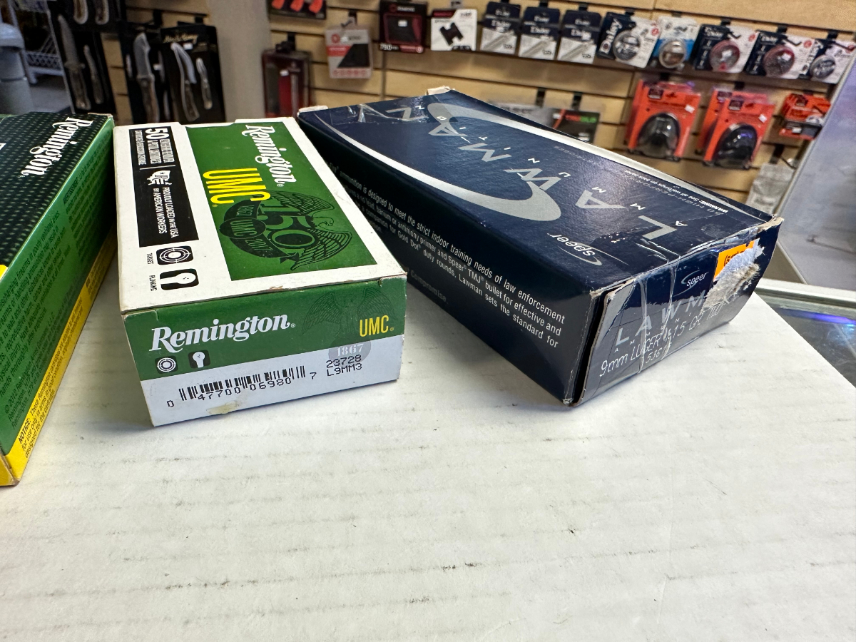 200 Rounds Assorted 9mm Ammunition All New In Boxes Fmj And Hollow ...