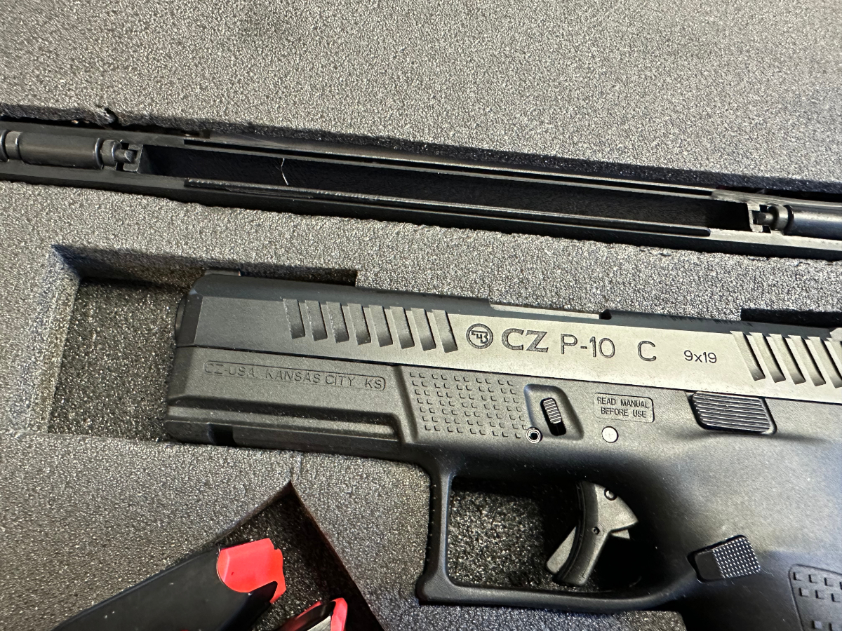Cz Usa Model P-10c Sem-Auto Pistol 4 Inch Barrel Two Mags 15+1 Tritium Night Front New 9mm Luger ...
