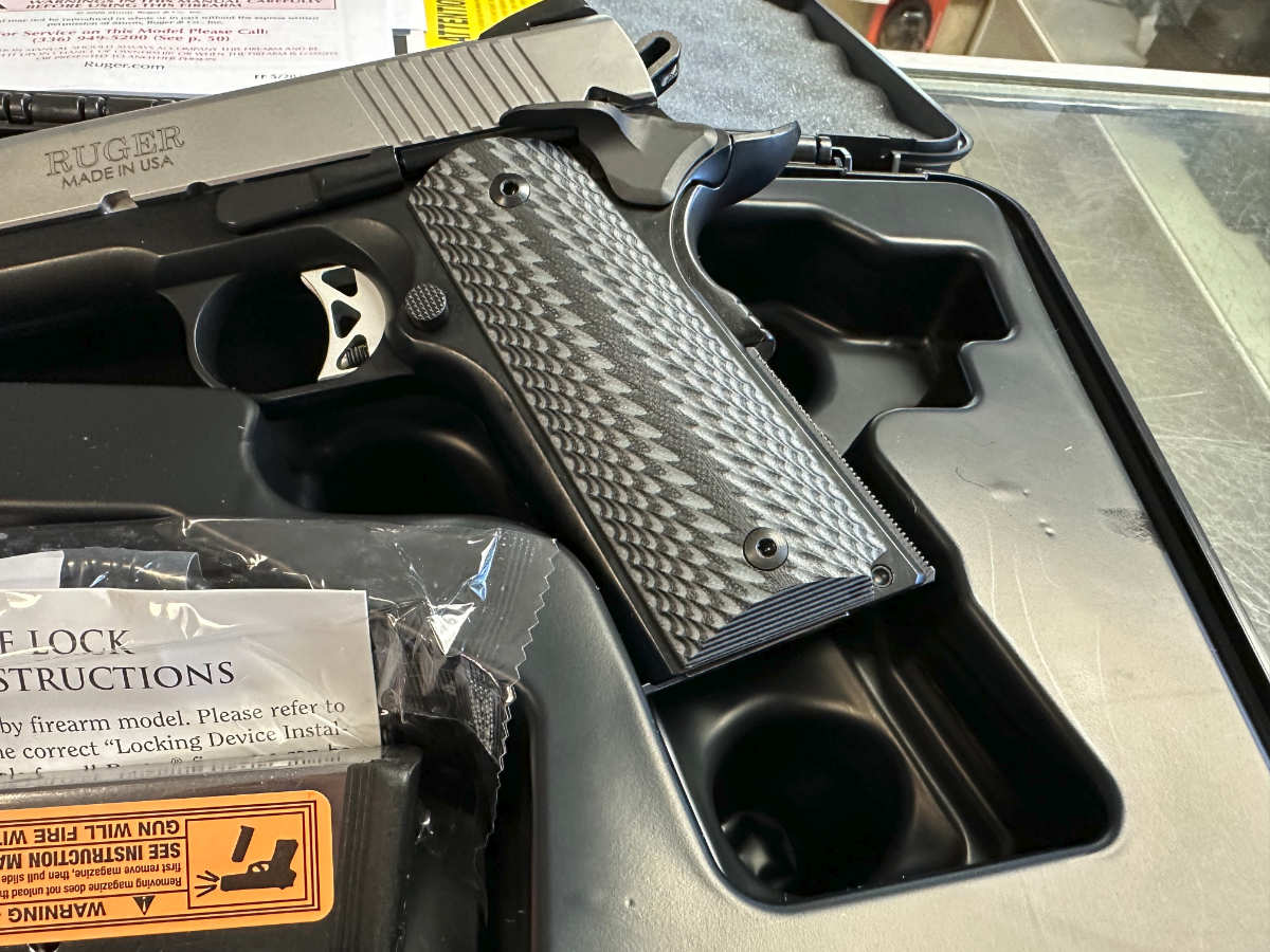 Ruger Sr1911 Full Size 8+1 5 Inch Stainless Steel Barrel Black Anodized ...