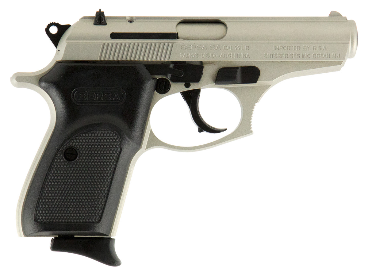 Bersa Thunder 22 10+1 3.50 Inch Barrel Satin Nickel Serrated Steel ...