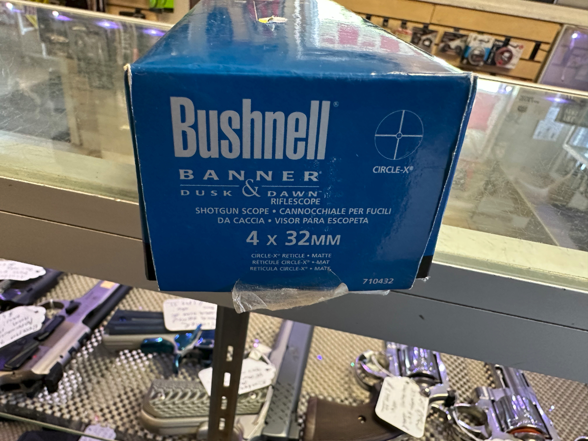 BUSHNELL BANNER DUSK & DAWN 4X32 RIFLE SCOPE CIRCLE-X RETICLE EXCELLENT ...