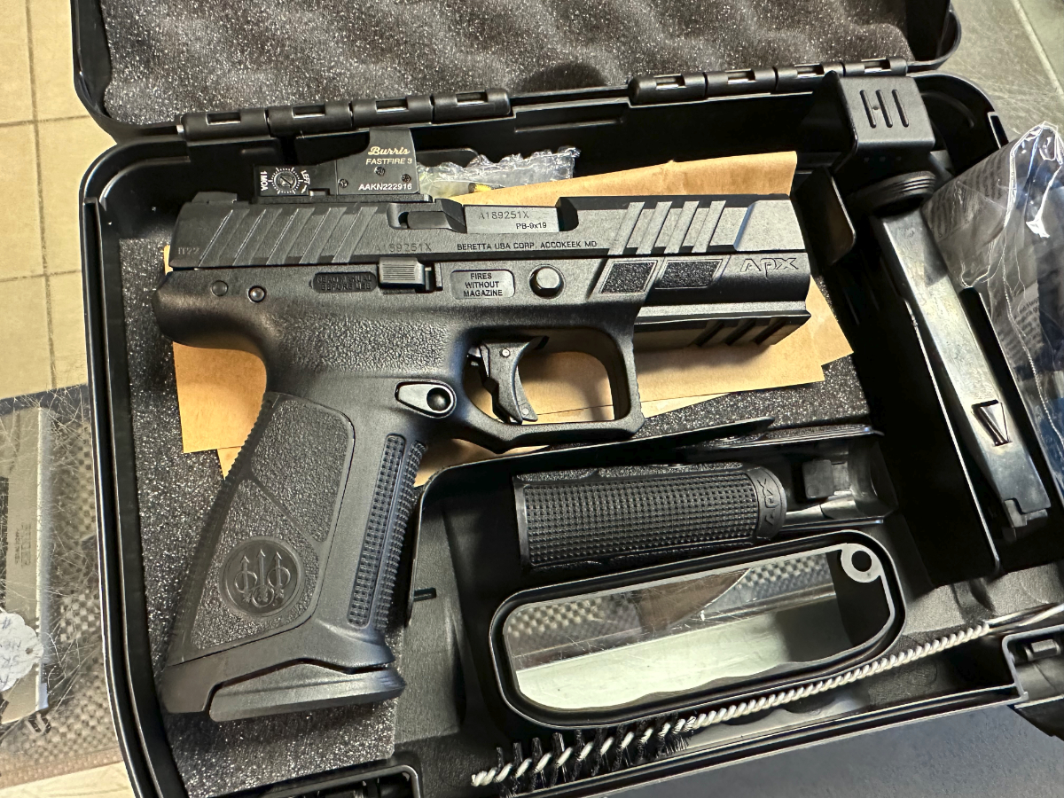 Beretta Apx-A1 Fs W/Burris Fastfire 17+1 4.25 Inch Barrel, Black ...
