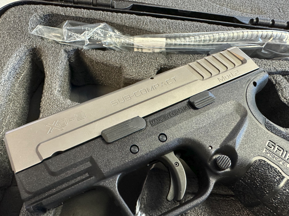 Springfield Armory XD9 MOD.2 Sub-Compact Semi Auto Pistol 3 Inch Steel ...