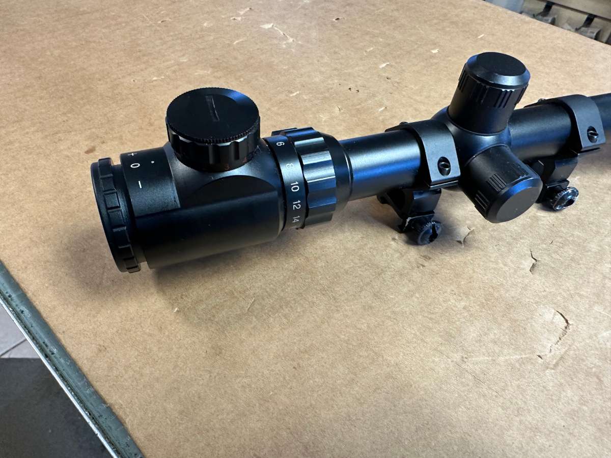 PINEY 6-24X50A0EG RIFLE SCOPE WITH RED/GREEN ILLUMINATED RETICLE WITH ...