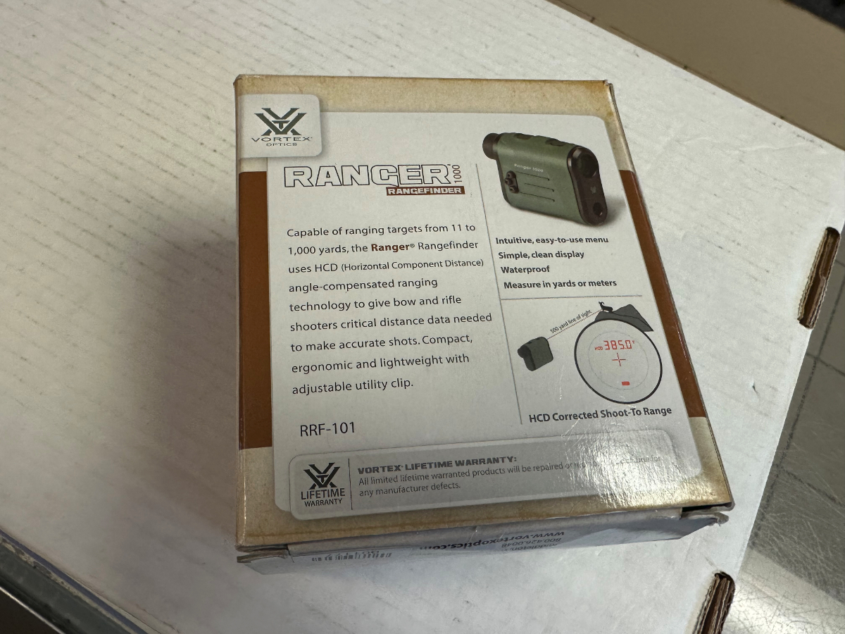 Vortex Optics Model Ranger 1000 Laser Rangefinder 6x Rubber Armored ...