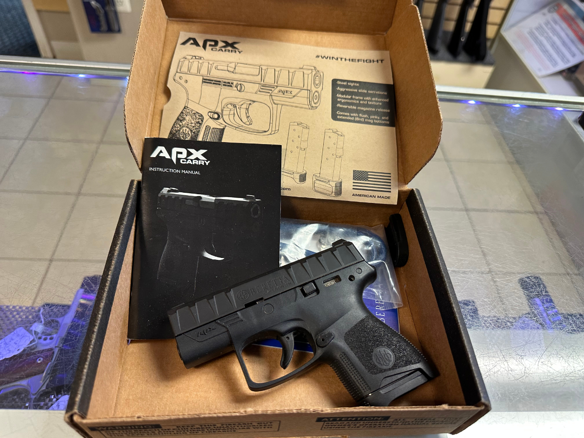 Beretta Apx Carry Semi Auto Pistol 3 Inch Barrel 8 Rounds Modular ...