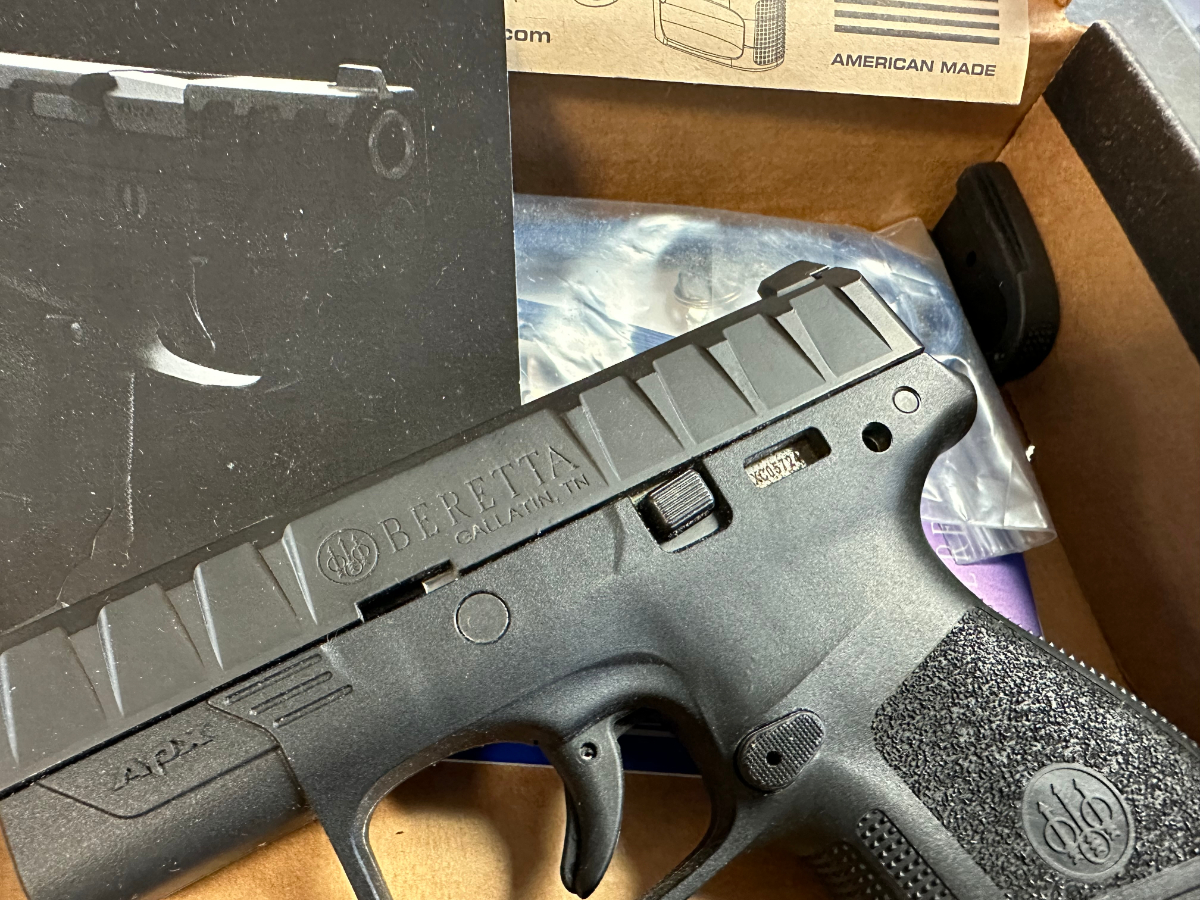 Beretta Apx Carry Semi Auto Pistol 3 Inch Barrel 8 Rounds Modular ...