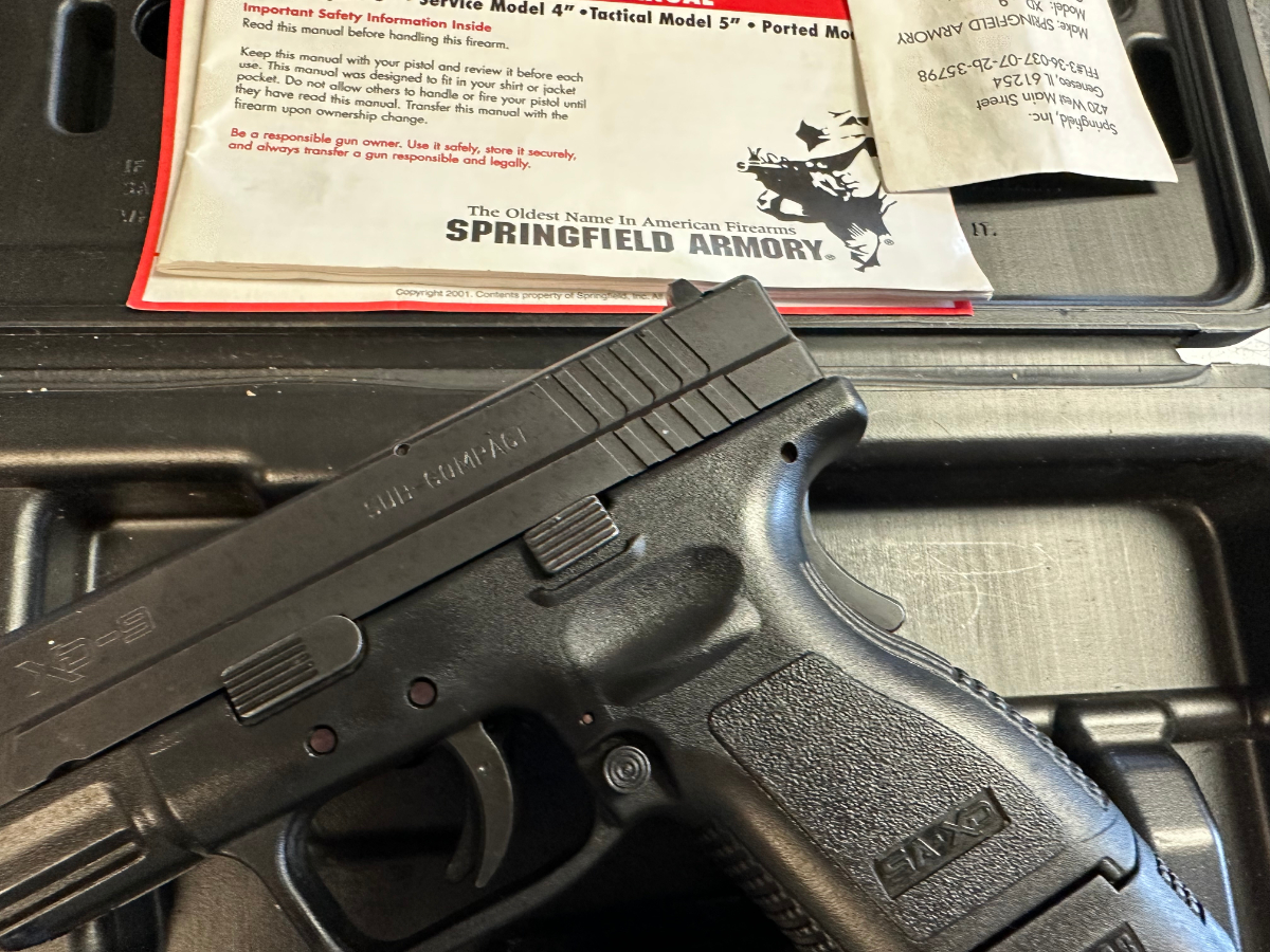 Springfield Armory Model Xd-9 Semi-Auto Pisol Subcompact 10 Round ...
