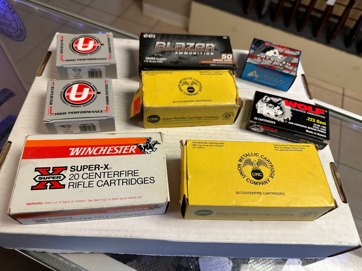 202 ROUNDS ASSORTED AMMUNITION ALL NEW AMMO SOME OLD STOCK NICE ...