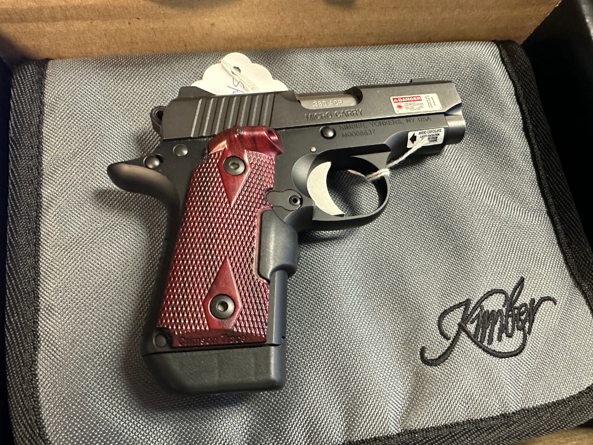 Kimber Model Micro Carry 380 Auto With Crimson Trace Lasergrips 2.75 ...