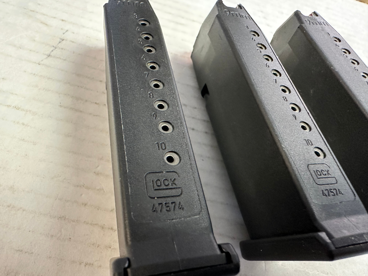 NICE LOT OF THREE GLOCK 43X MAGAZINES ALL IN EXCELLENT CONDITION ...