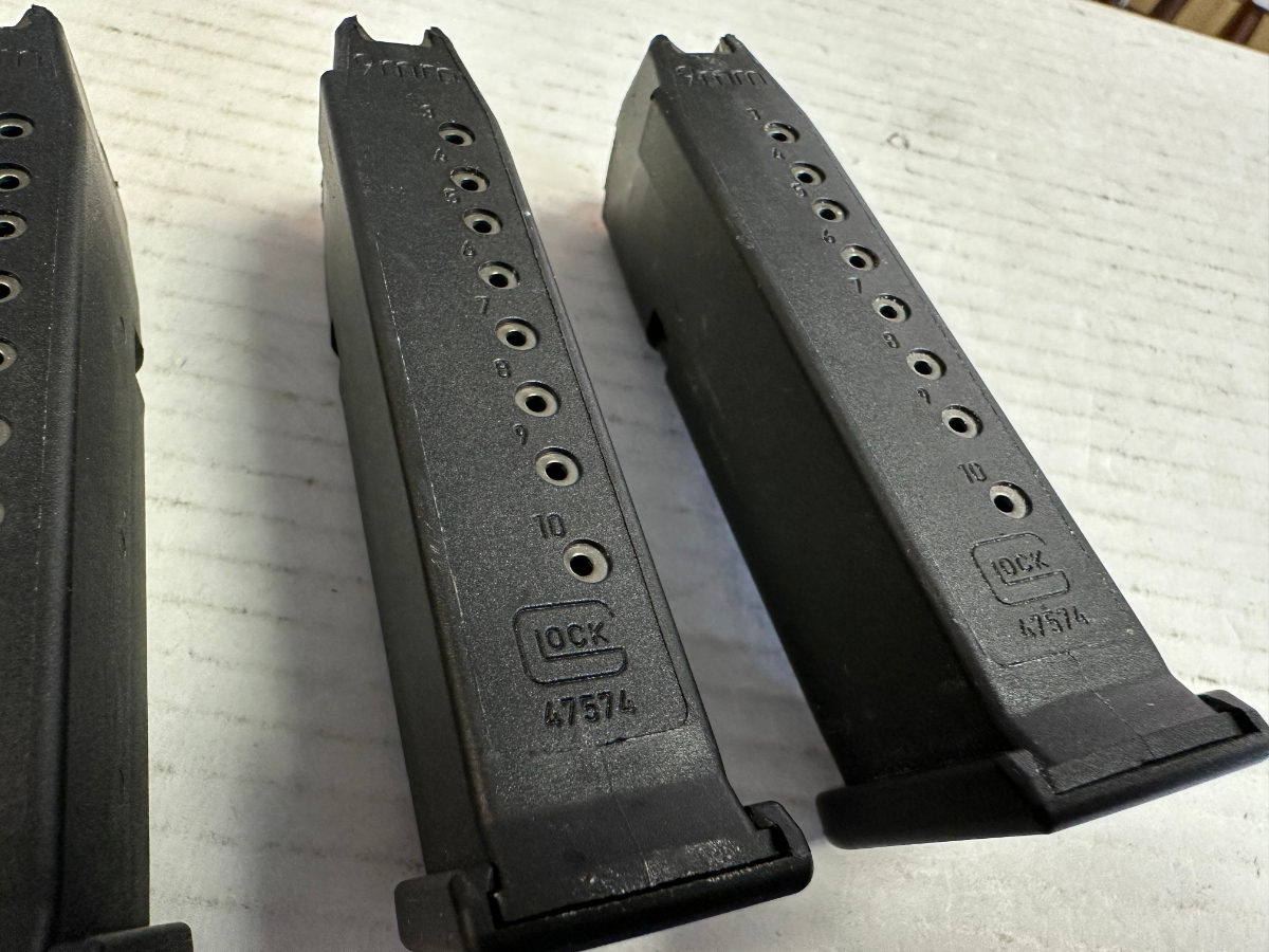 NICE LOT OF THREE GLOCK 43X MAGAZINES ALL IN EXCELLENT CONDITION ...