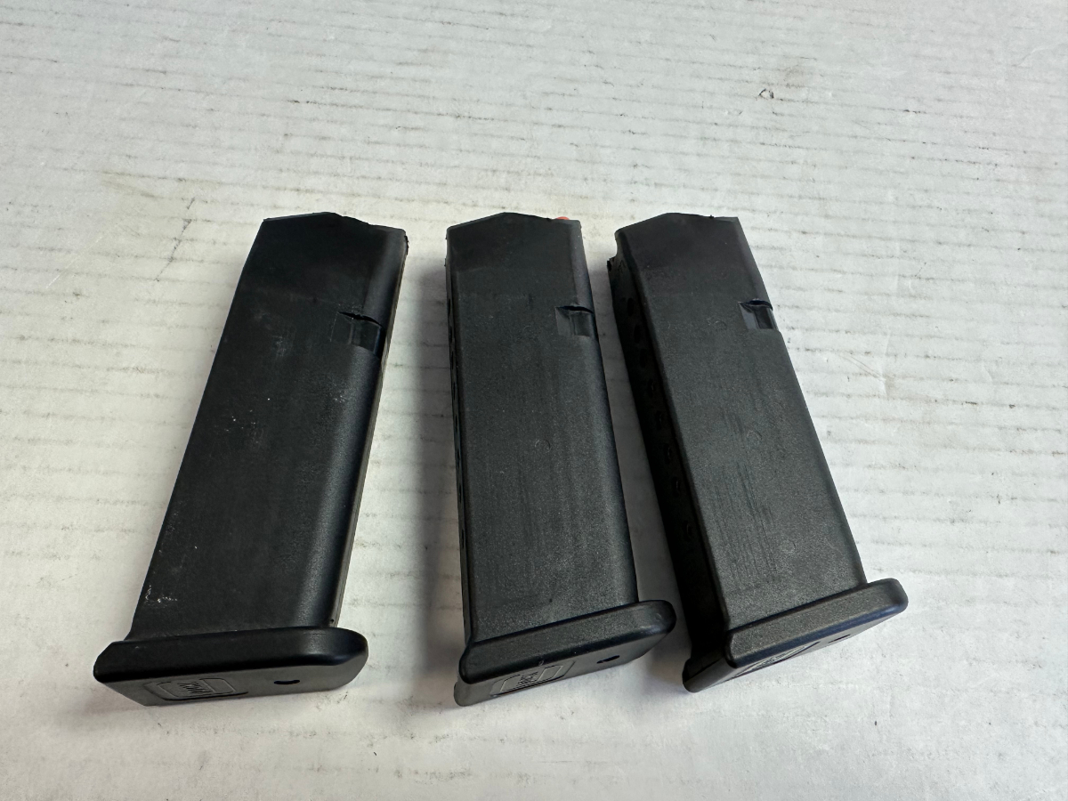 NICE LOT OF THREE GLOCK 43X MAGAZINES ALL IN EXCELLENT CONDITION ...