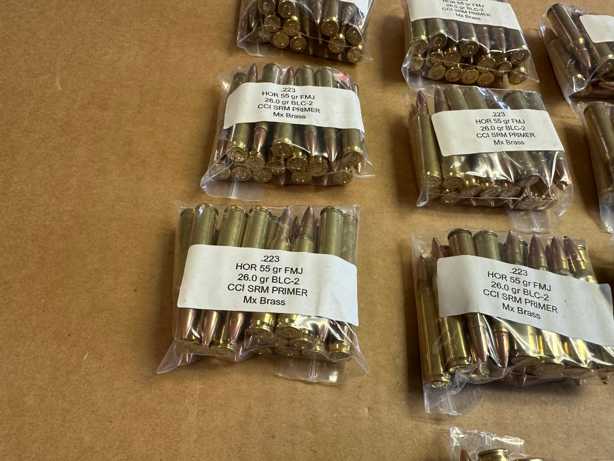 200 Rounds Assorted Ammunition 223 55 Grain Hornady Bullet 10 20 Round ...