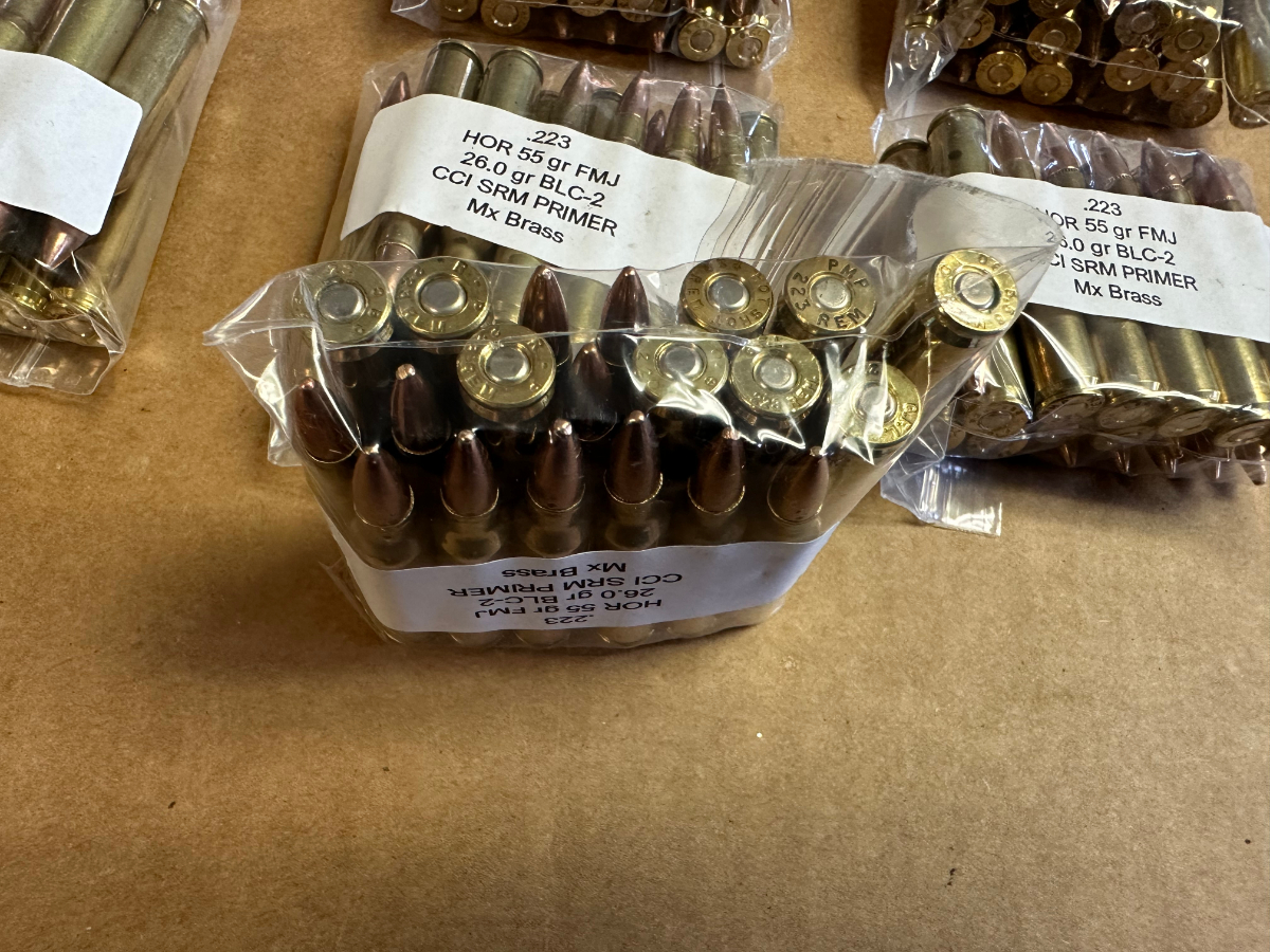 200 Rounds Assorted Ammunition 223 55 Grain Hornady Bullet 10 20 Round ...