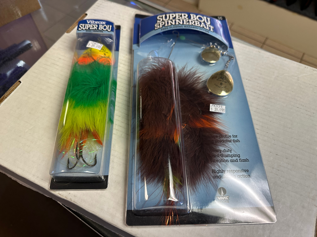 A. H. Fox TWO NICE BRAND NEW LARGE MUSKY SPINNER BAITS FROM BLUE FOX ...