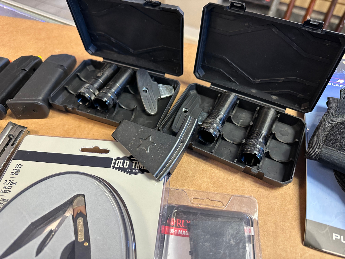 NICE LARGE LOT OF ASSORTED FIREARM RELATED ITEMS AS IS FINAL SALE ...