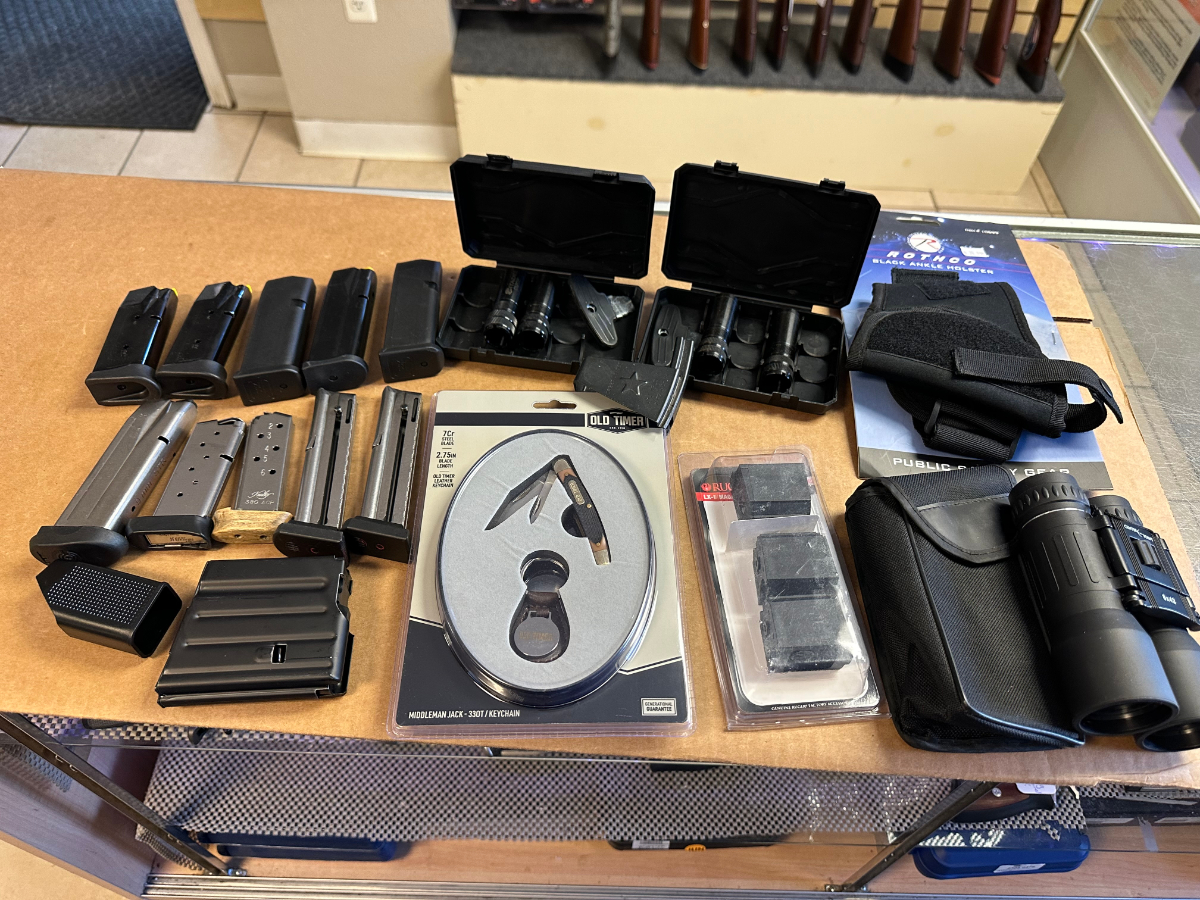 NICE LARGE LOT OF ASSORTED FIREARM RELATED ITEMS AS IS FINAL SALE ...