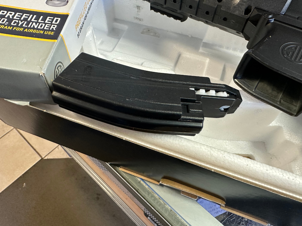 SIG Sauer MPX ASP Air Rifle CO2 575 fps .177 Caliber Black MPX ASP Air ...