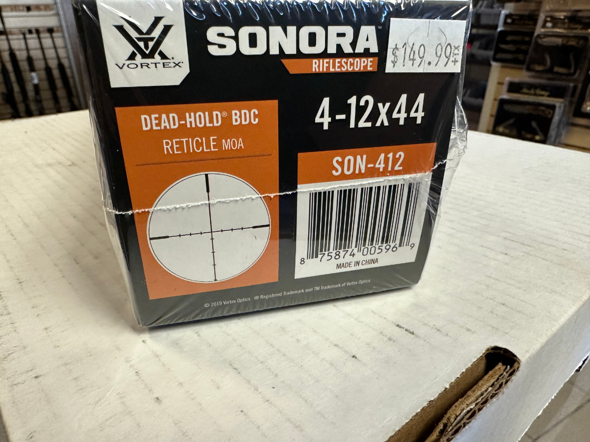 Vortex Sonora 4-12x44 Rifle Scope w/ Dead-Hold BDC Reticle - SON-412 ...