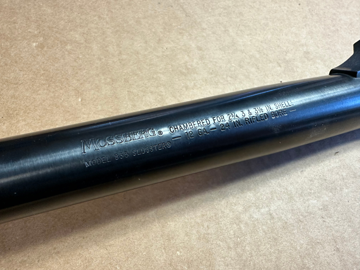 Mossberg MODEL 835 SLUGSTER 24 INCH RIFLED CANTILEVER BARREL WITH SCOPE ...