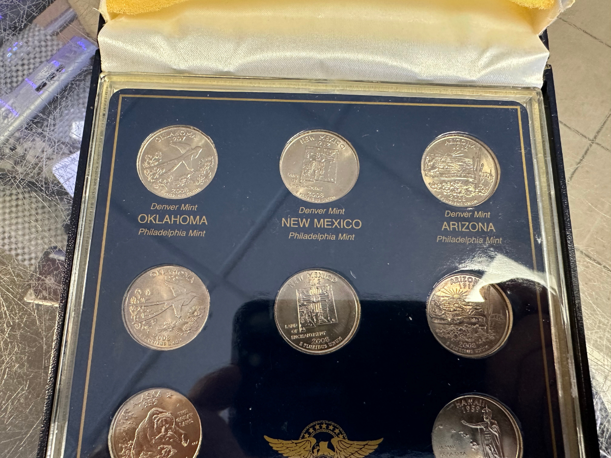 2008 10 State Quarter Collection, United States Commemorative Gallery ...