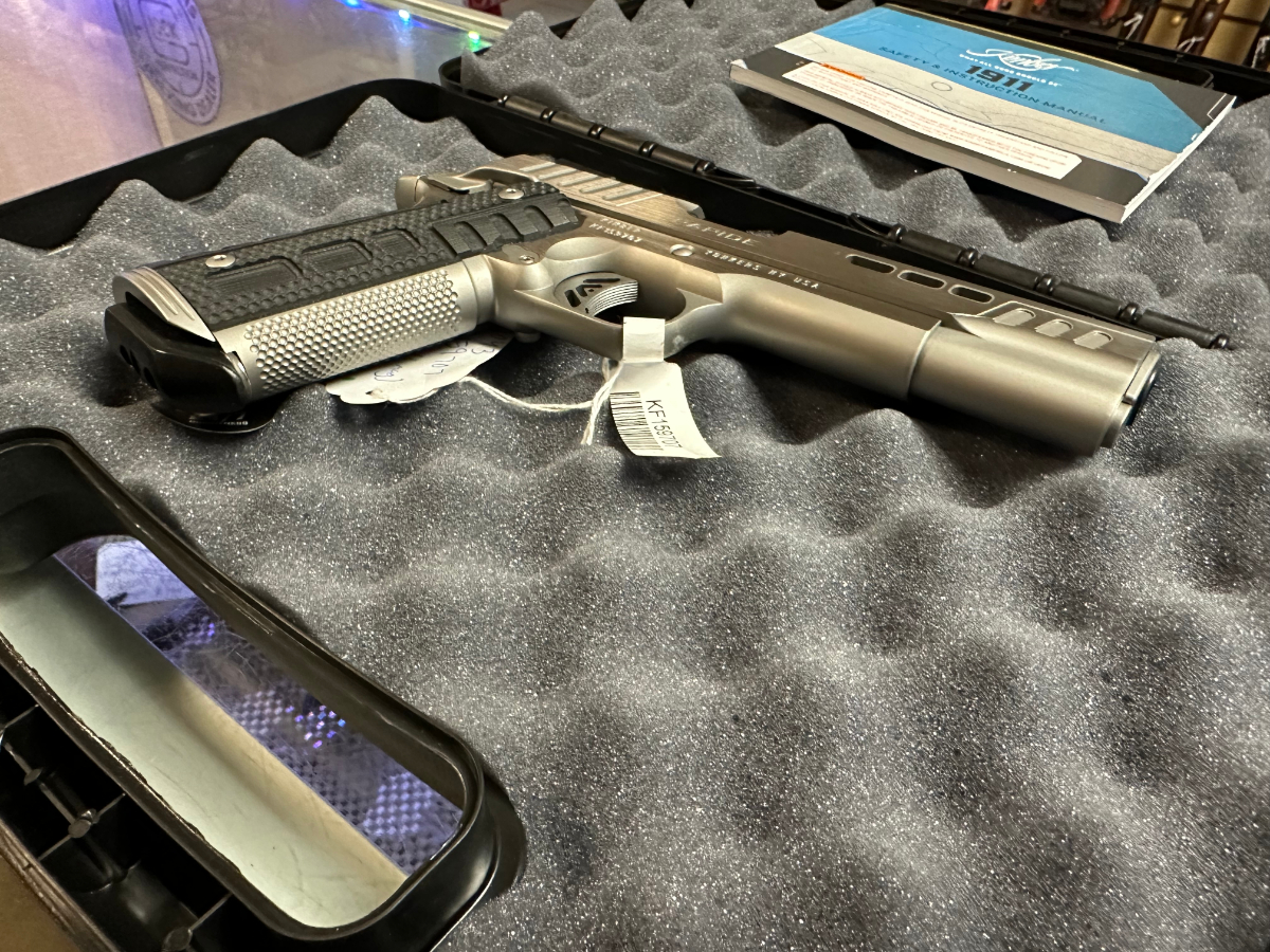 Kimber Model 1911 Rapide Frost 9mm 5in 1-7rd Mag Slide Lightening Cuts ...