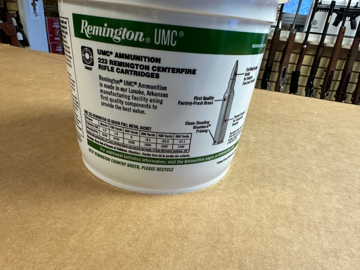 300 ROUNDS Remington Ammunition 23897 UMC Freedom Bucket 223 Rem 55 gr ...